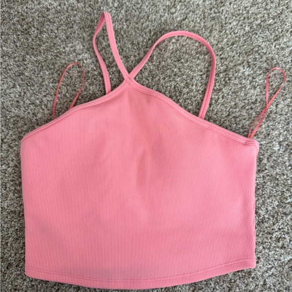 ALO Yoga | Intimates & Sleepwear | Alo Goddess Ribbed Cross Crop Top ...